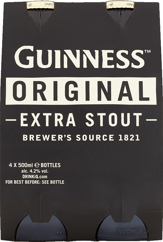 Guinness Extra Stout 4 Pack (50cl Bottles) – O'Briens Wine