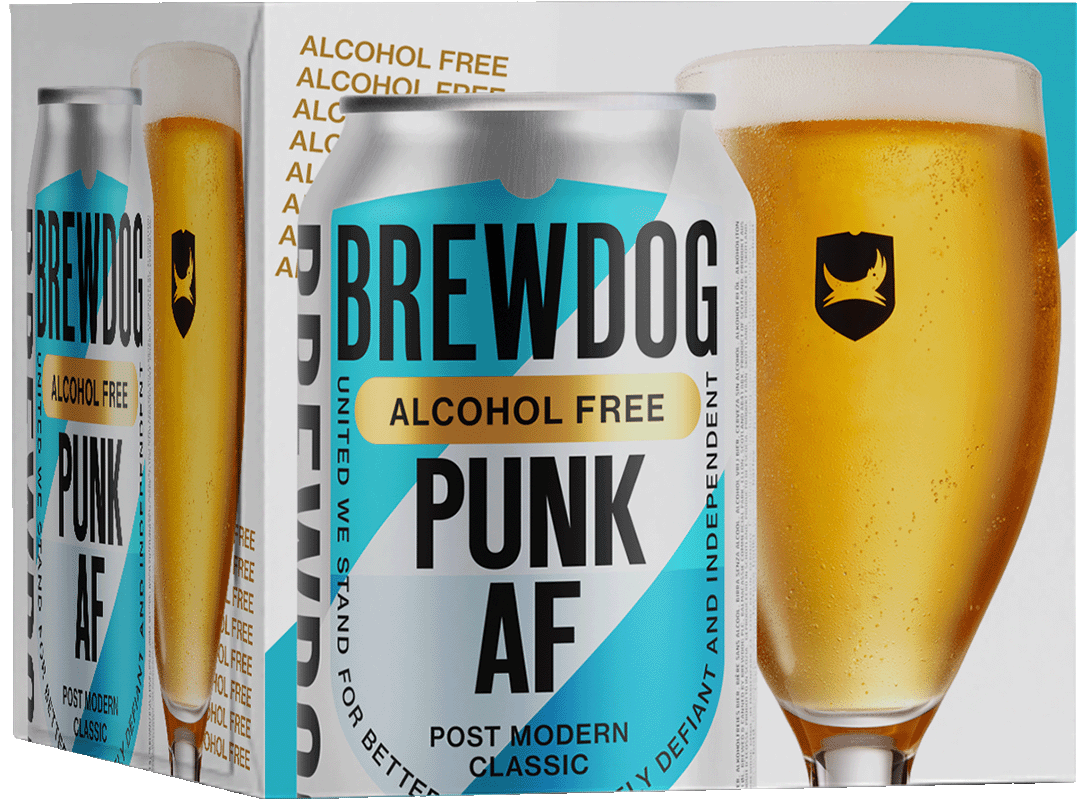 BrewDog Punk AF Alcohol Free 4 Pack (33cl Cans) – O'Briens Wine
