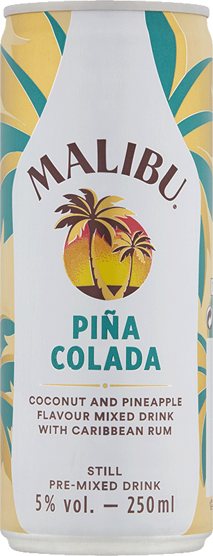 Malibu Pina Colada Pre-Mixed 25cl Can – O'Briens Wine