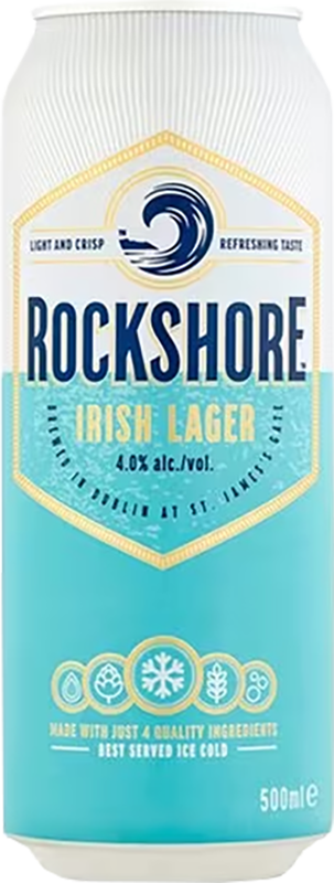 Rockshore Lager 24 Pack (50cl Cans) – O'Briens Wine