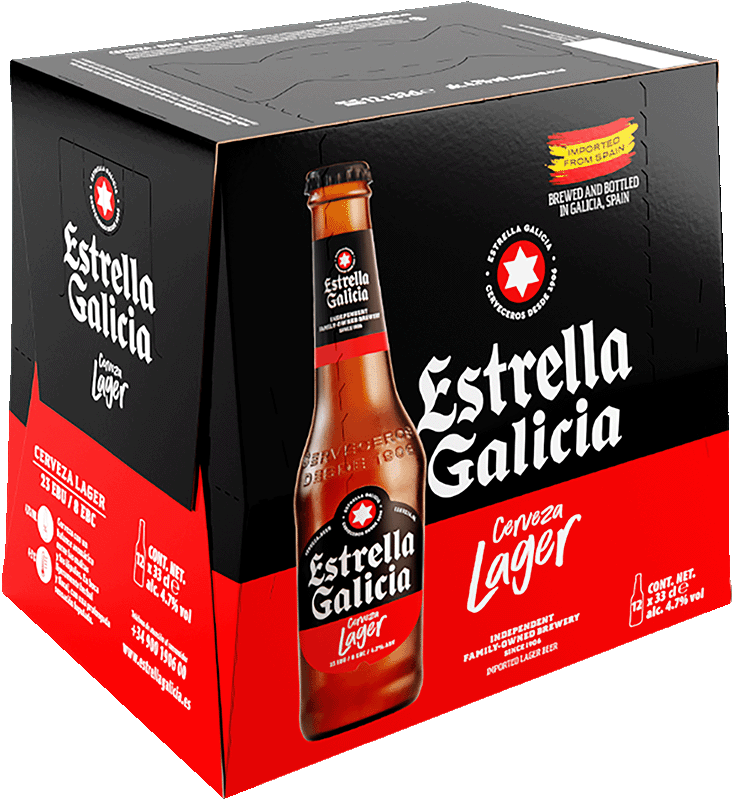 Estrella Galicia Lager 12 Pack (33cl Bottles) – O'Briens Wine