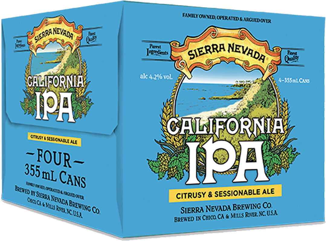 Sierra Nevada California IPA 4 Pack (35.5cl Cans) – O'Briens Wine