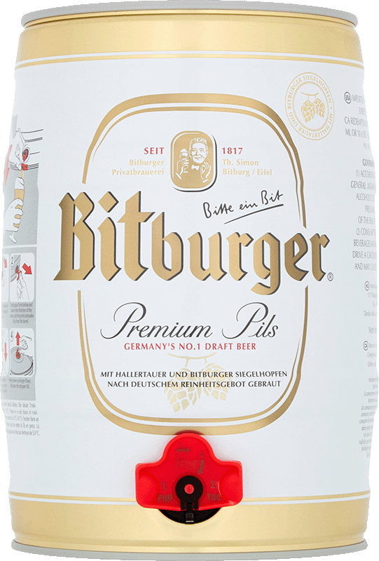 Bitburger Premium Pilsner 5L Mini Keg – O'Briens Wine