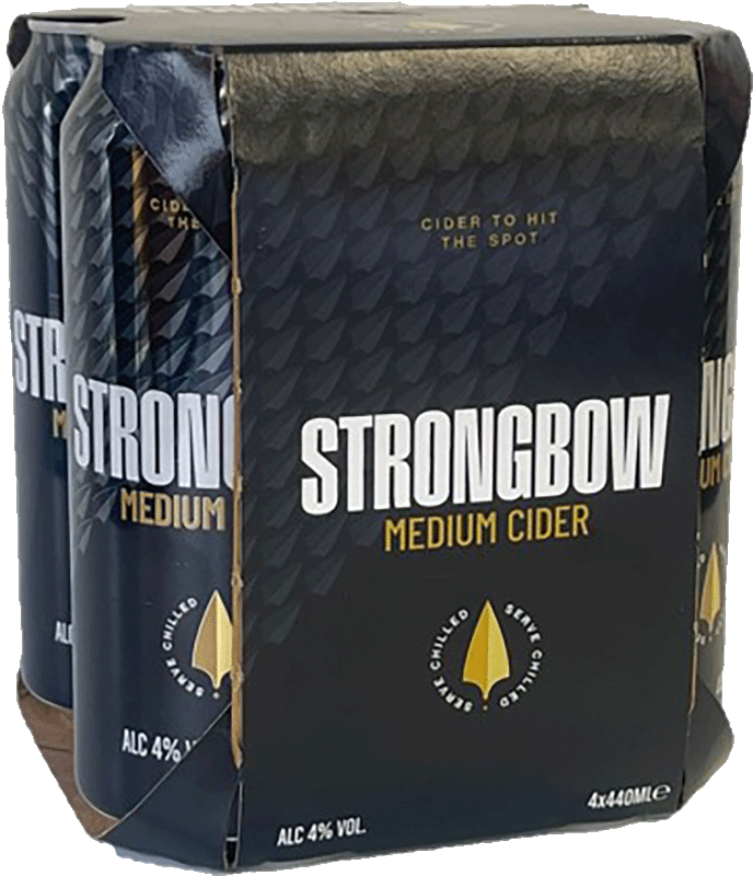 Strongbow 4 Pack (44cl Cans) – O'Briens Wine