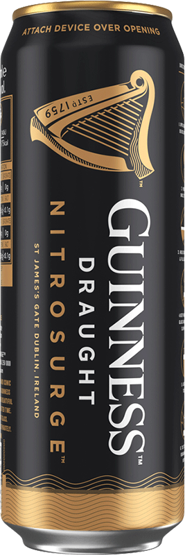 Guinness Draught Nitrosurge 24 Pack (55.8cl Cans) – O'Briens Wine