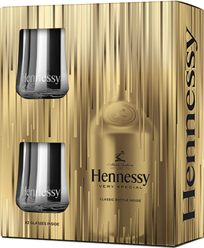 Hennessy VS Gift Box with Glasses 70cl – O'Briens Wine